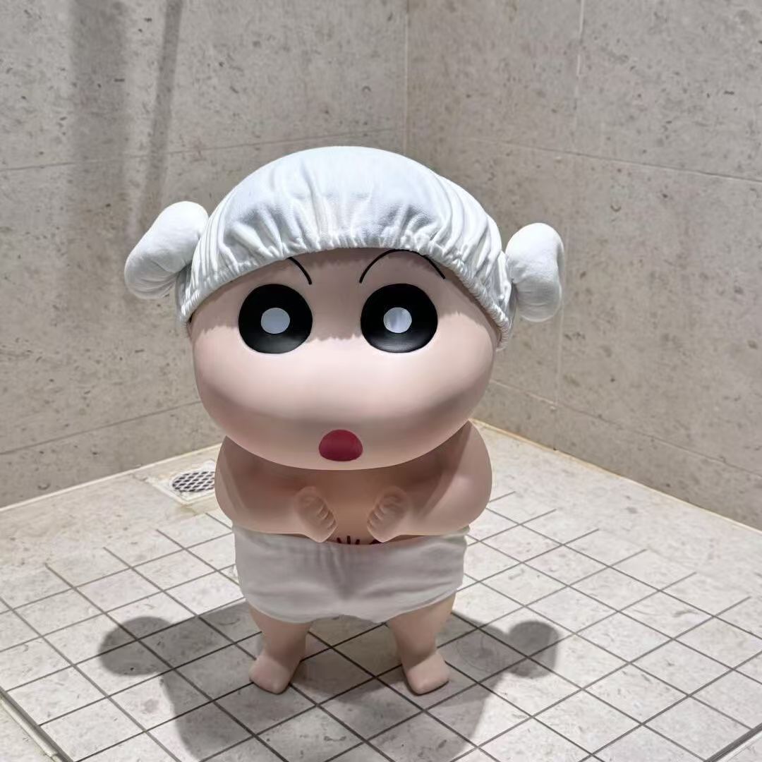 Adorable Crayon Shin-chan Bathing Model Desktop Ornament - adorila